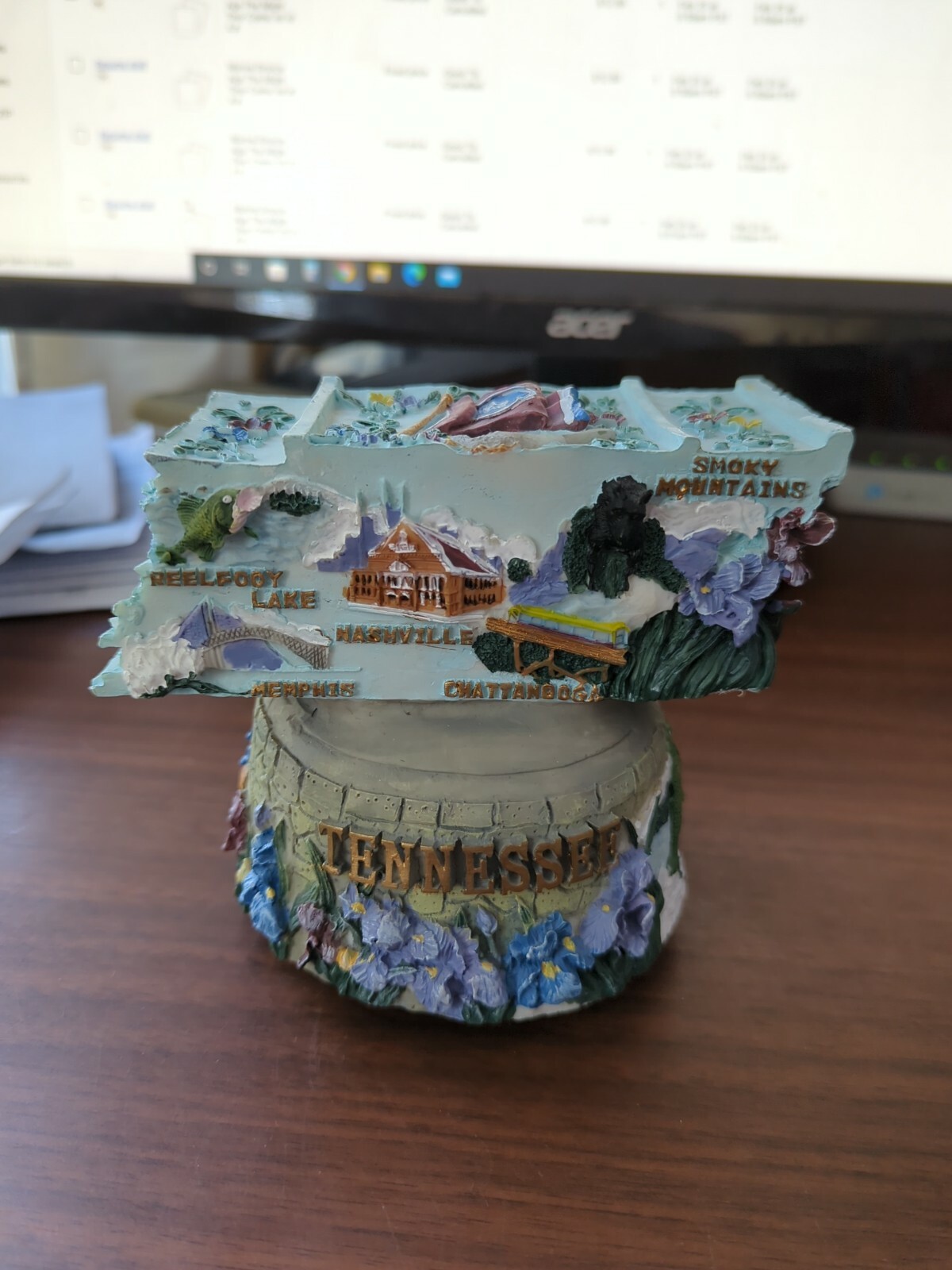 vintage Tennessee music box Nashville Smoky Mountains Memphis | eBay