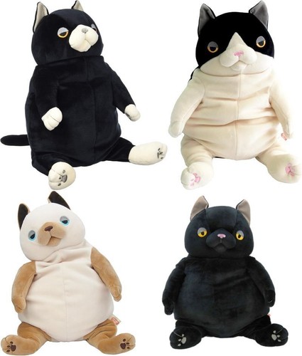 Shinada Global Plush Doll Mochi Neko Cat Kuro Hachiware L New | eBay