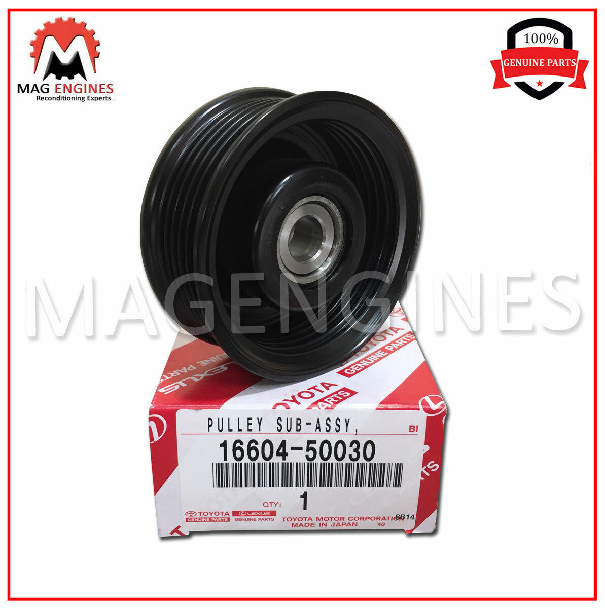 16604-50030 GENUINE OEM DRIVE BELT TENSIONER IDLER PULLEY 1660450030 | eBay