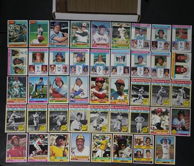 1976 Topps baseball near complete 78% set 519 cards EXMT EX VGEX VG | eBay
