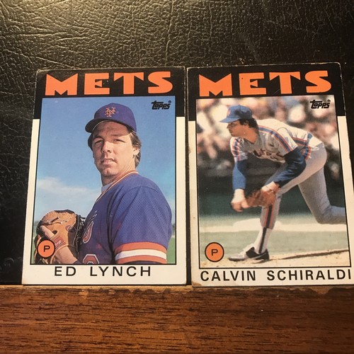 1986 Topps Calvin Schiraldi & Ed Lynch. New York Mets | eBay