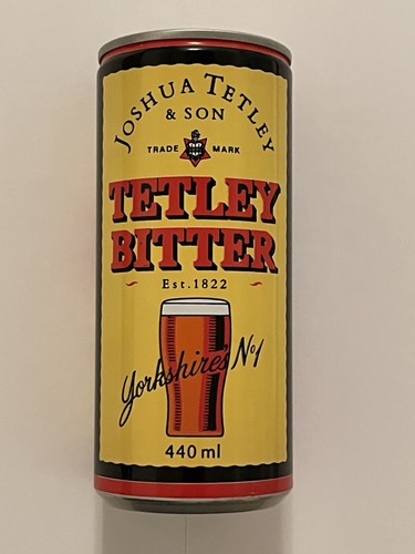 Tetley Bitter Beer Can Tab Top 440 ml empty vintage 1989 by Joshua ...
