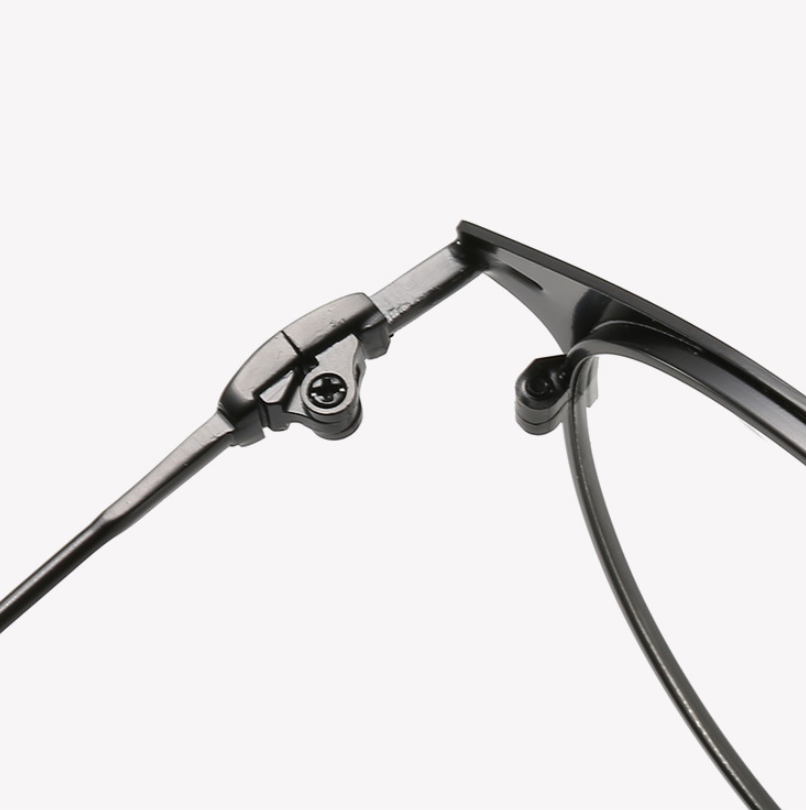 Men Women Metal Blue Light Blocking Reading Glasses Round Stylish Retro ...