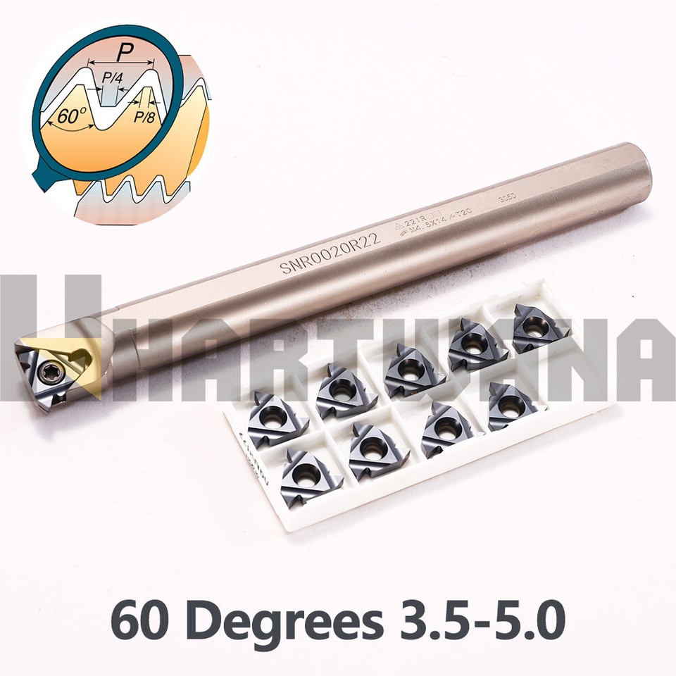 Internal Threading Boring Bar Threading Inserts For 60 Degrees 22IRN60 ...