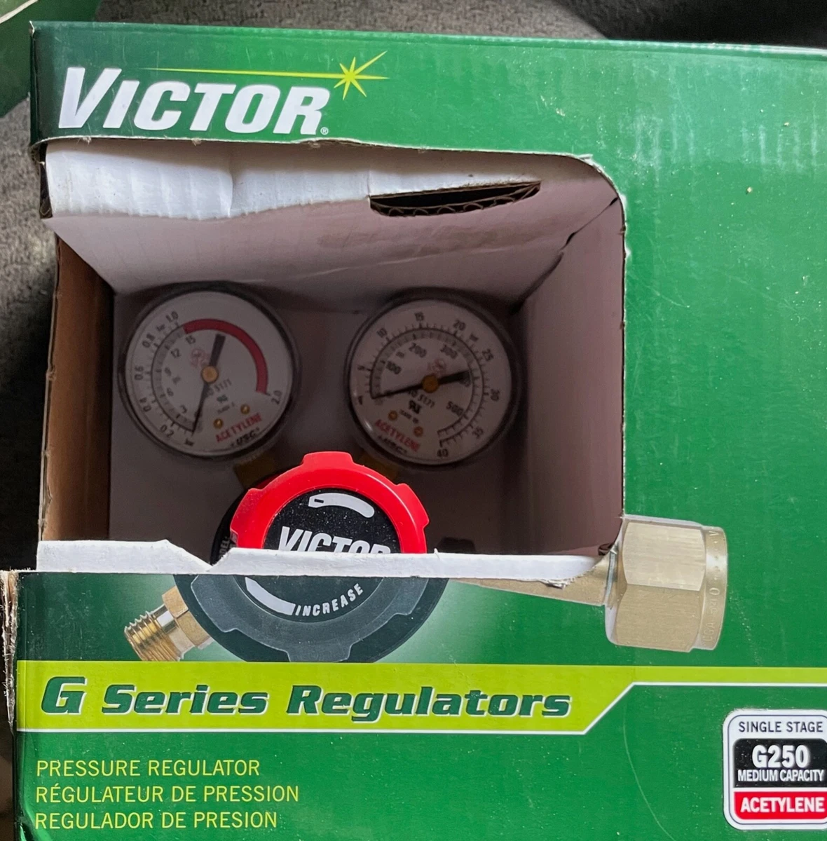 Victor High Capacity Acetylene Regulator, 48% OFF
