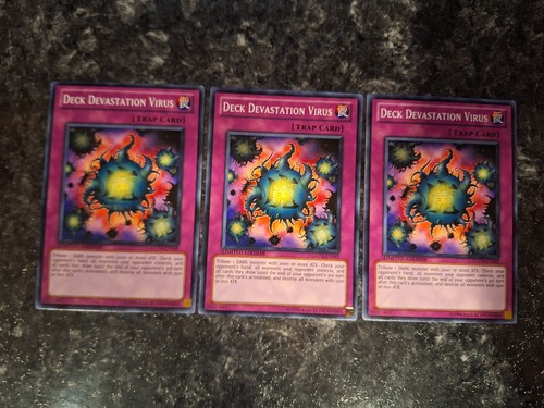 3X Deck Devastation Virus GLD4-EN049 - Yugioh Yu Gi Oh! Playset Limited Edition | eBay