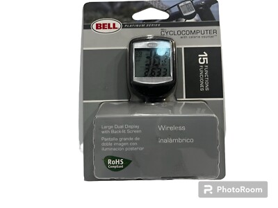 Bell Platinum Series Wireless Cyclocomputer 15 Function Bicycle Bike ...