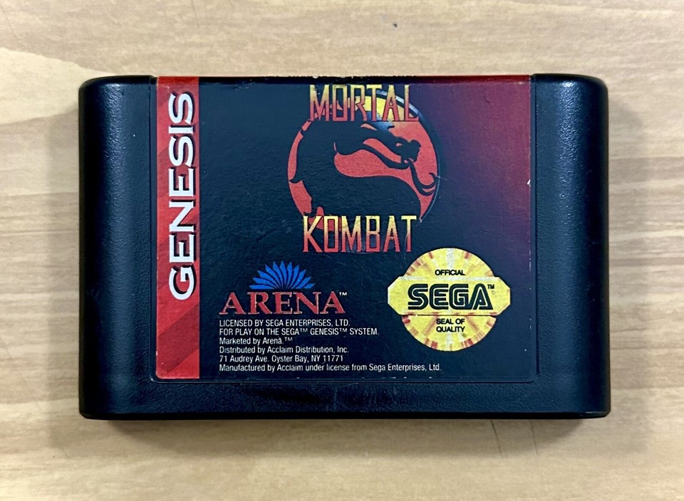 SEGA Genesis ~ Mortal Kombat ~ Arena ~ MA-13 ~ 1+ Plyrs ~ Clnd ~ ‘93 ...