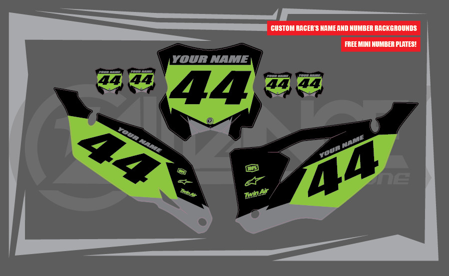 2019 2020 2021 22 KAWASAKI KXF 450 GRAPHICS KIT KX450F KX F 450F SX ...