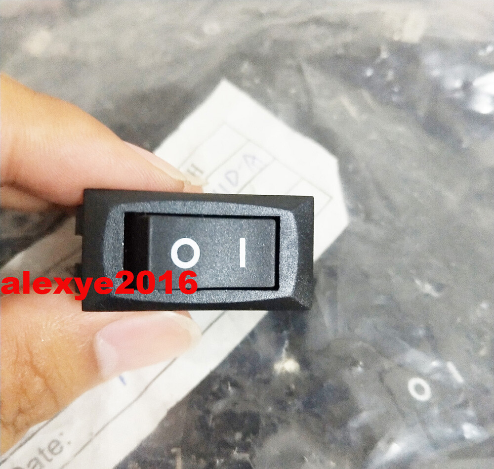 1 PCS PRONIC T120 R15 Black Rocker Switch 2 Pins ON-OFF 2 Positions ...