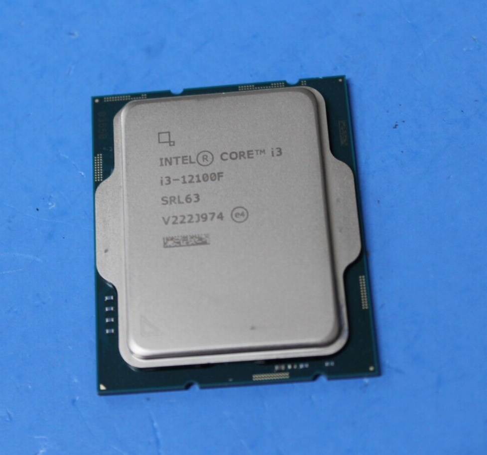 Intel Core i3-12100F 12th Gen Alder Lake Quad-Core 3.3GHz LGA 1700 CPU ...