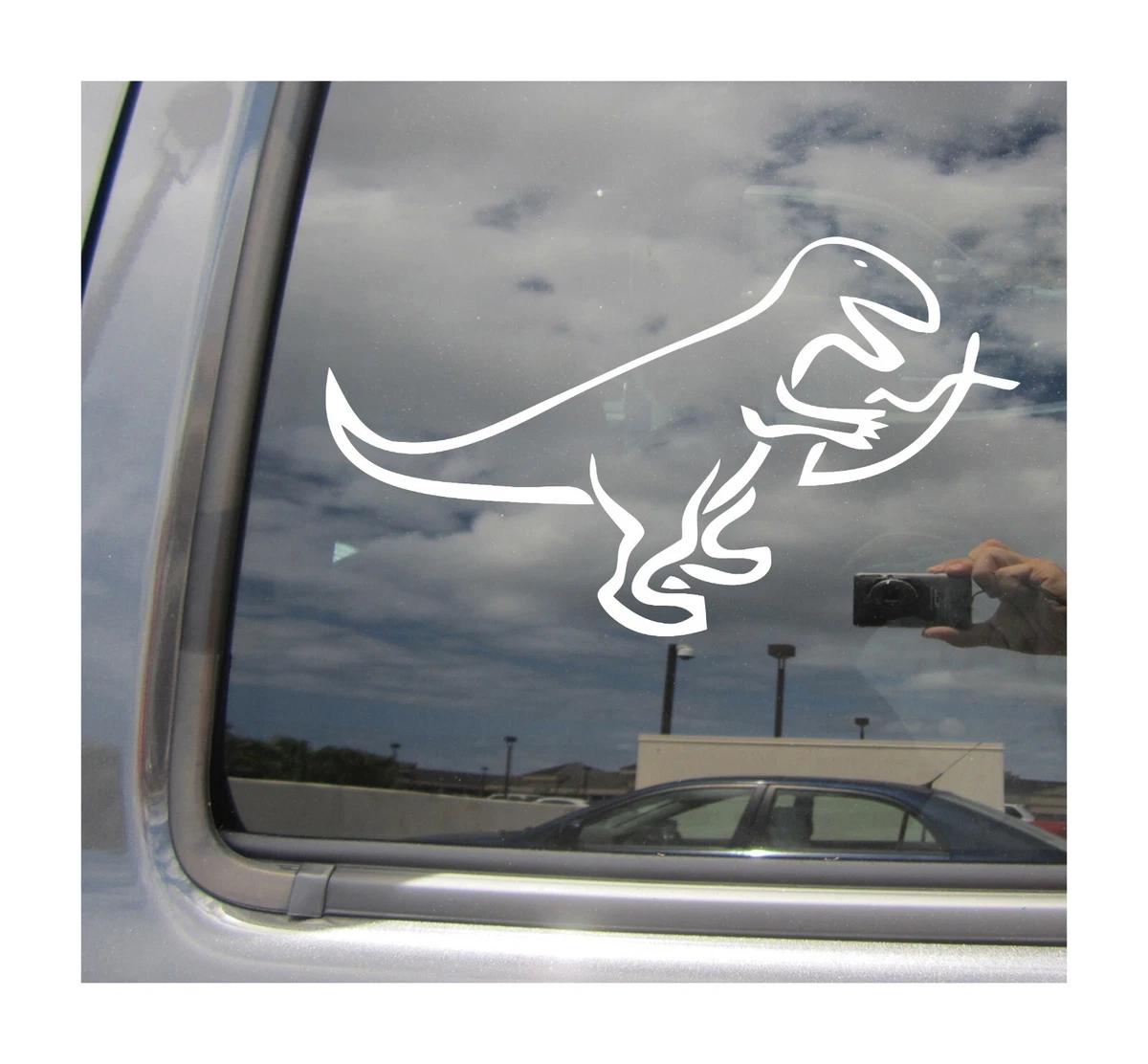 Dinosaur Eating Fish Car Emblem