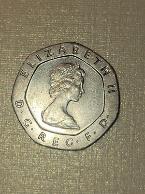 1983 Rare 20 Pence Elizabeth II UK Coin D. G. Reg. F. D VF | eBay