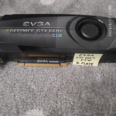 EVGA GTX 660Ti FTW with Back Plate 843368021634| eBay