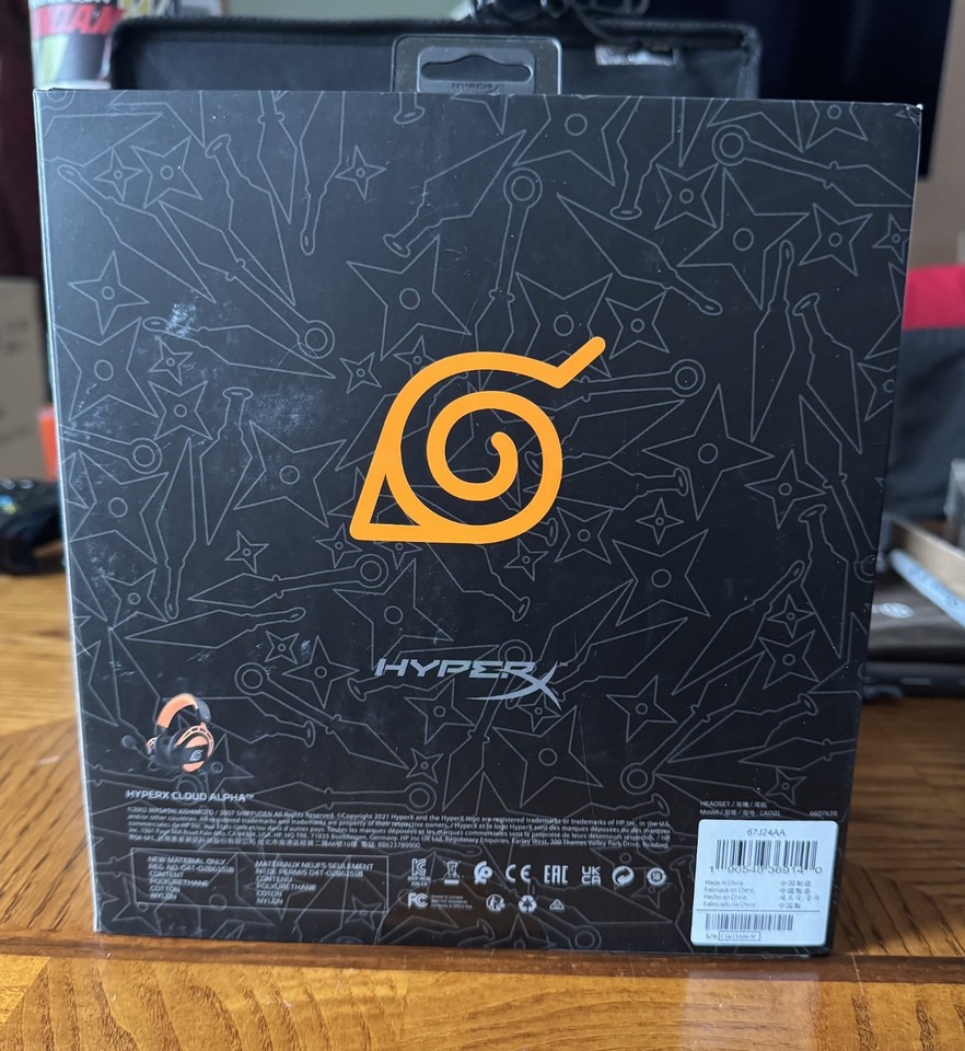 VERY RARE HyperX Cloud Alpha Gaming Headset - Naruto Edition (SEALED ...
