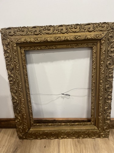 Antique Large Victorian Ornate Gold Gesso Wood Picture Art Frame 26x30 ...
