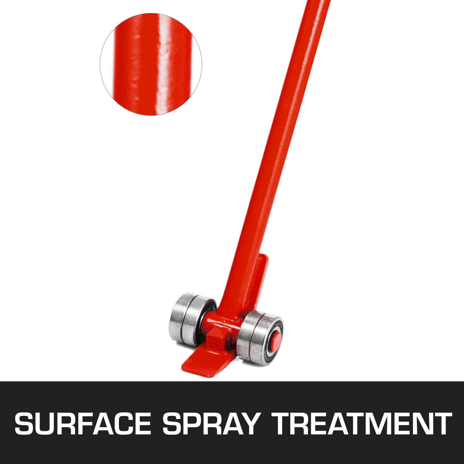 Heavy Duty Pry lever Bar 3T/6600LBS Capacity with Wheels & 6'/1.8M ...