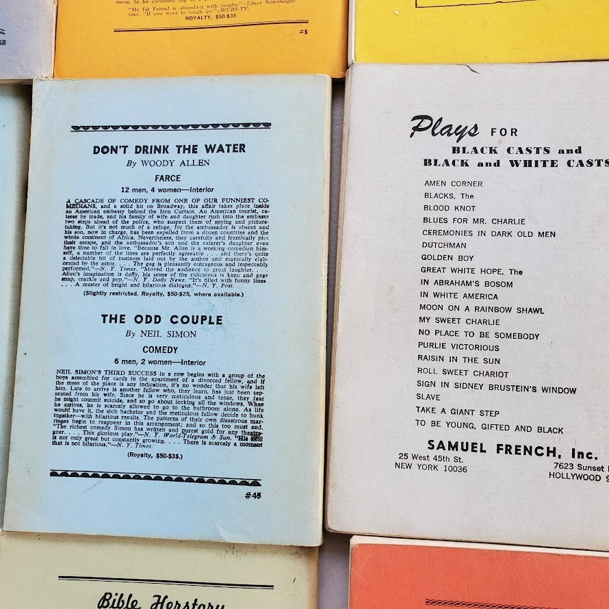 Lot of 15 Samuel French Inc. Publishing Play Scripts Vintage Acting ...