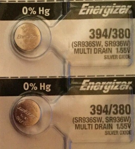 2 New ENERGIZER SR936SW SR936W 394 380 1.55V Watch Batteries Aussie ...