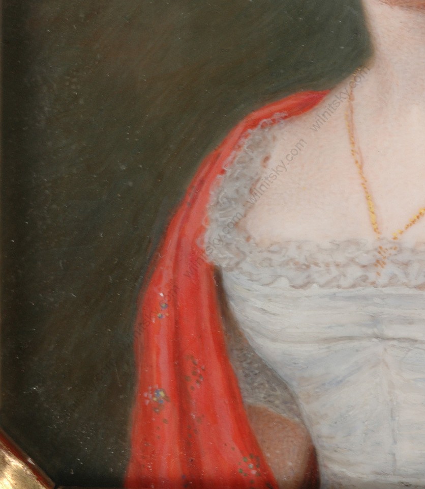 Pierre Louis Bouvier (1765-1836) "Portrait of a young lady", miniature ...