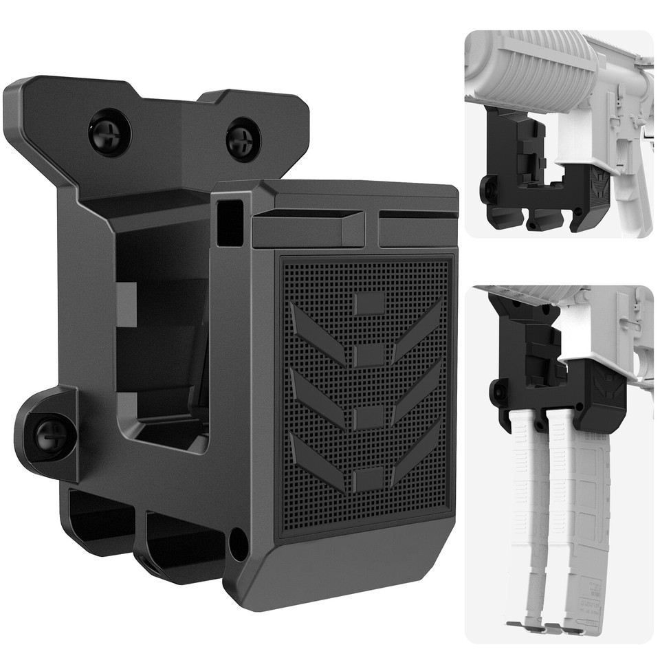 2PCS Gun Wall Mount with 2 Mag Holder,Rifle Wall Mount Rack For Wall ...