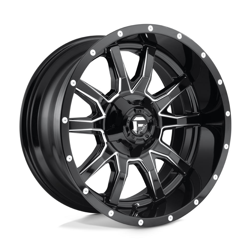Fuel D627 Vandal Gloss Black Milled Rim: 20x10, 6x135/6x139.7/6x5.5 ...