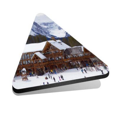 1x Triangle Fridge MDF Magnet Lake Louise Ski Resort Alberta Canada ...