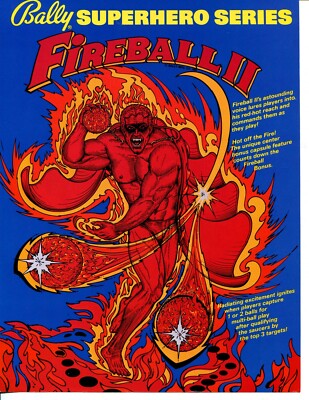 Fireball II Bally Pinball Flyer / Brochure / Ad - Mint | eBay