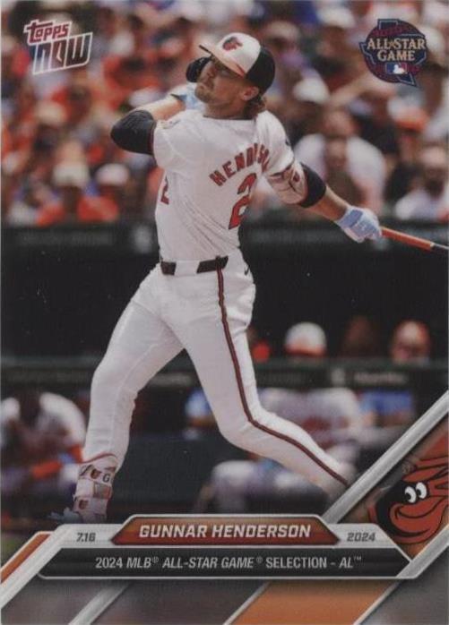 2024 Topps Now - Mlb All-Star Game Gunnar Henderson #ASG-GH /3780 for ...
