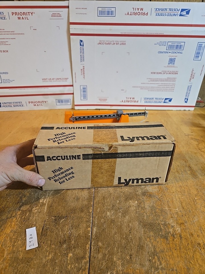 Lyman Acculine Reloading Press Accuscale 505 Grain Precision Reloading ...