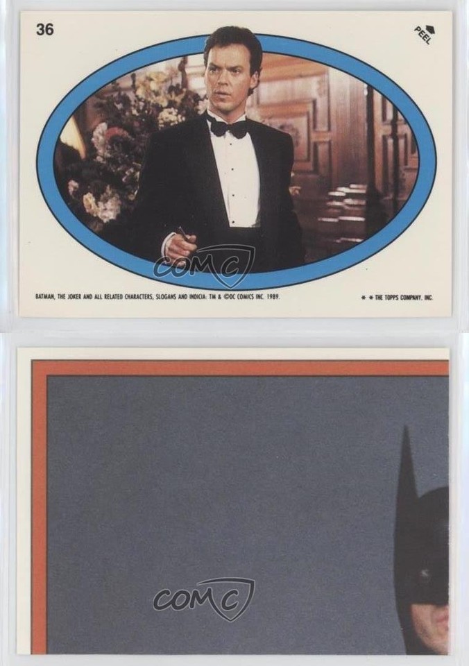 1989 Topps Batman Stickers Bruce Wayne #36 oi7 | eBay