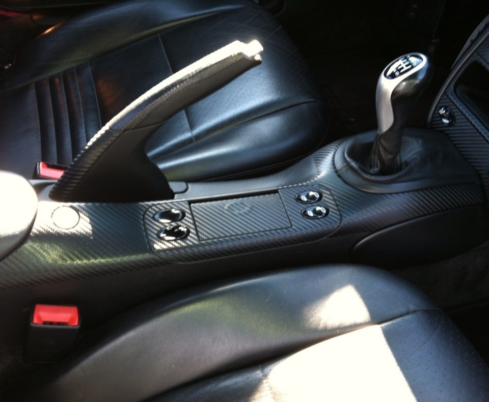 Carbon Fiber Finish Dash Cover Kit '97-'02 : fits Porsche Boxster 986 ...