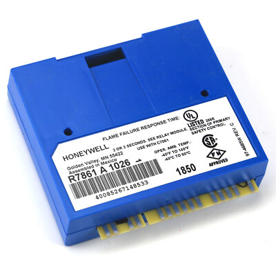 One New Honeywell R7861 A 1026 Self Check Ultraviolet Flame Amplifier ...