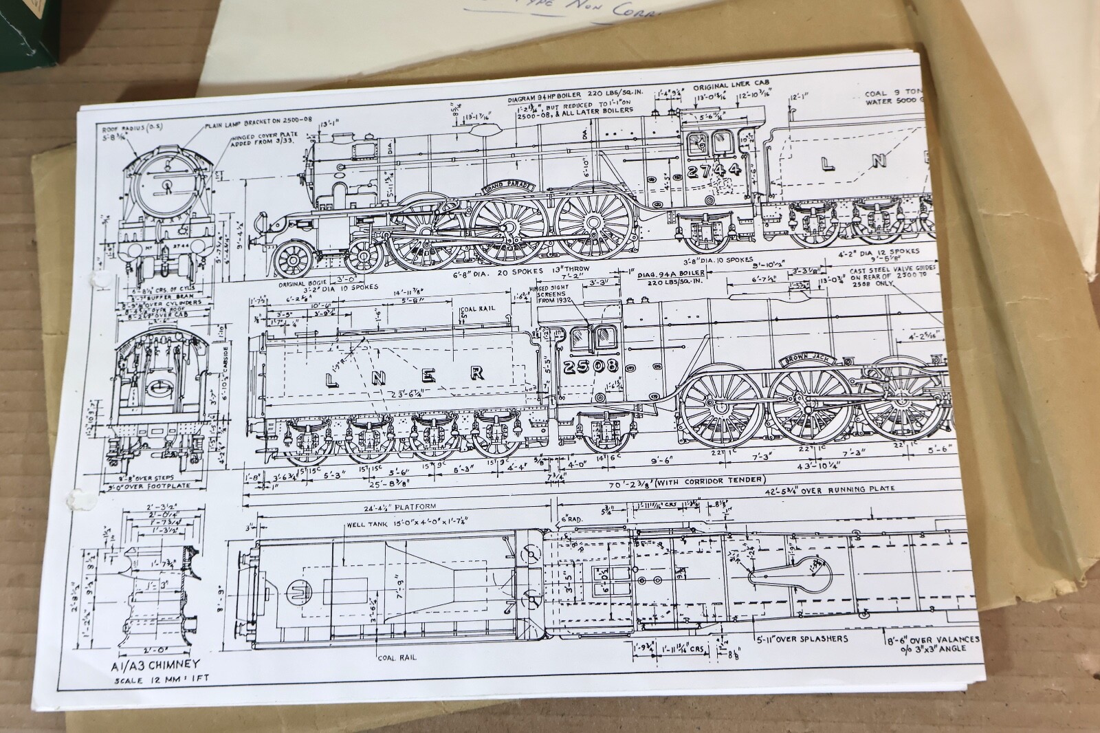 MARTIN FINNEY EM KIT BUILT LNER BR 4-6-2 CLASS A1 LOCO 4470 GREAT ...
