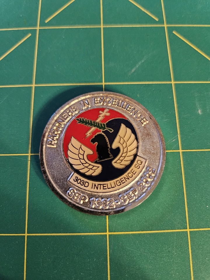303 Intel Challenge Coin SENIOR RUBY Lockheed Martin U-2 Dragon Lady ...