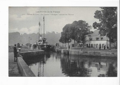 35 ECLUSE DE LIVET LE VAPEUR BRETAGNE SORTANT DE L ECLUSE | eBay