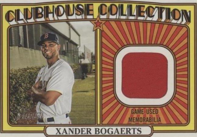 2021 Topps Heritage - Clubhouse Collection Relics Xander Bogaerts #CCR ...