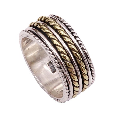 Spinner Ring Size 925 Solid Sterling Silver Handmade Indian Jewelry | eBay