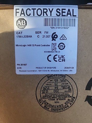 Allen-Bradley 1766-L32BWA MicroLogix 1400 PLC Processor 612598518104 | eBay