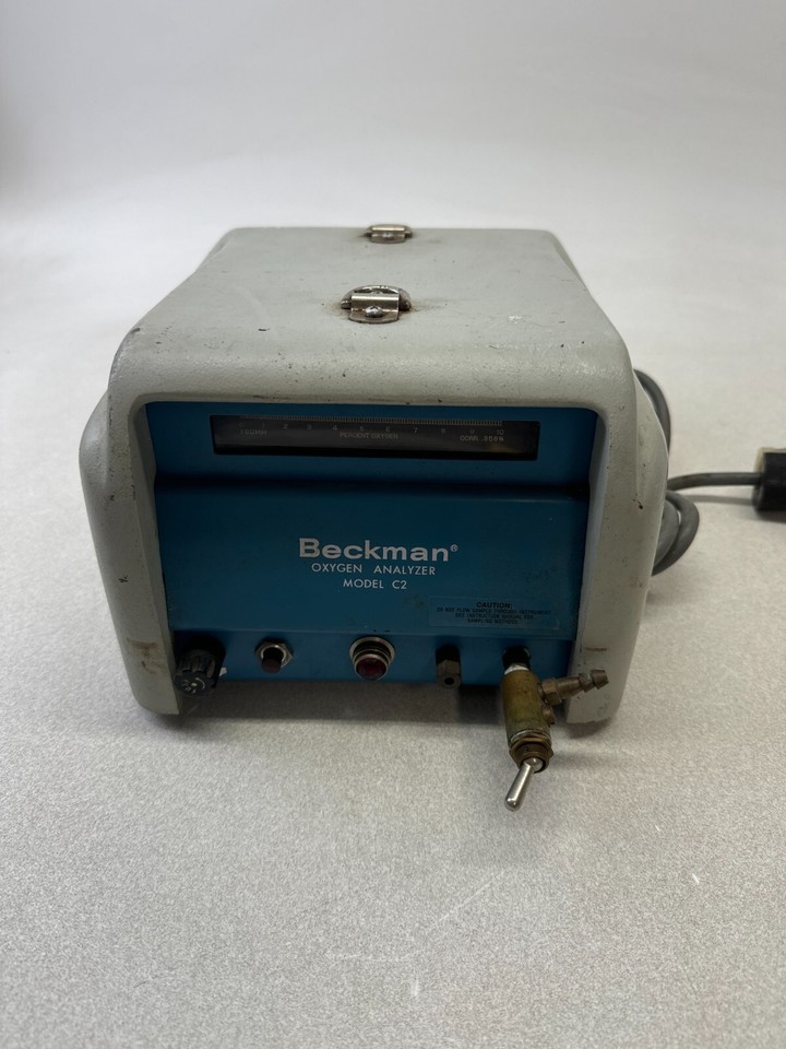 Vintage Beckman Instruments Model C2 Oxygen Analyzer Wired Gray 115 ...