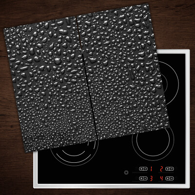 Glass Worktop Saver Ceramic Induction Hob Protector Cover Water drops ...