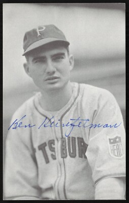 KEN HEINTZELMAN (1937-1952 Pirates, Phillies) -Autographed Picture (d ...