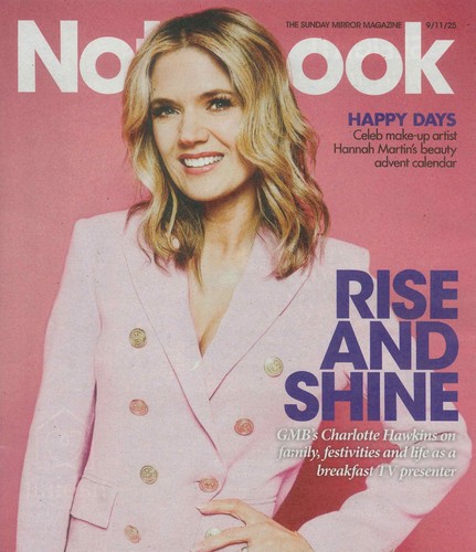 Sunday Mirror Notebook Magazine: Charlotte Hawkins, Hannah Martin, 9.11 ...