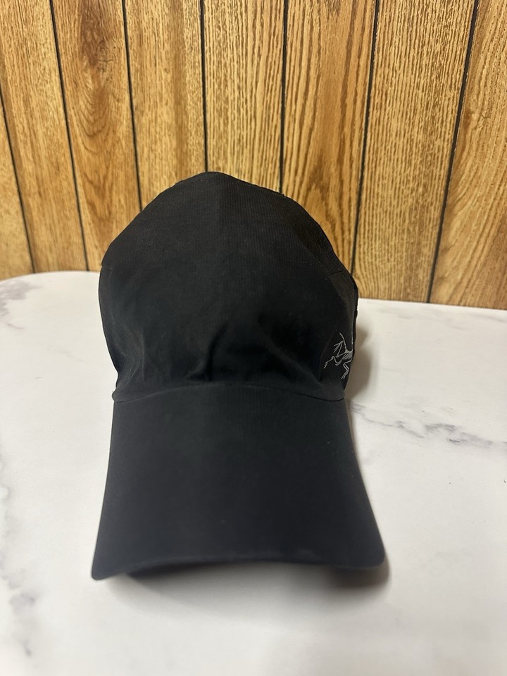 Arcteryx Calvus Cap Adult L / XL Black Strapback Adjustable Running ...