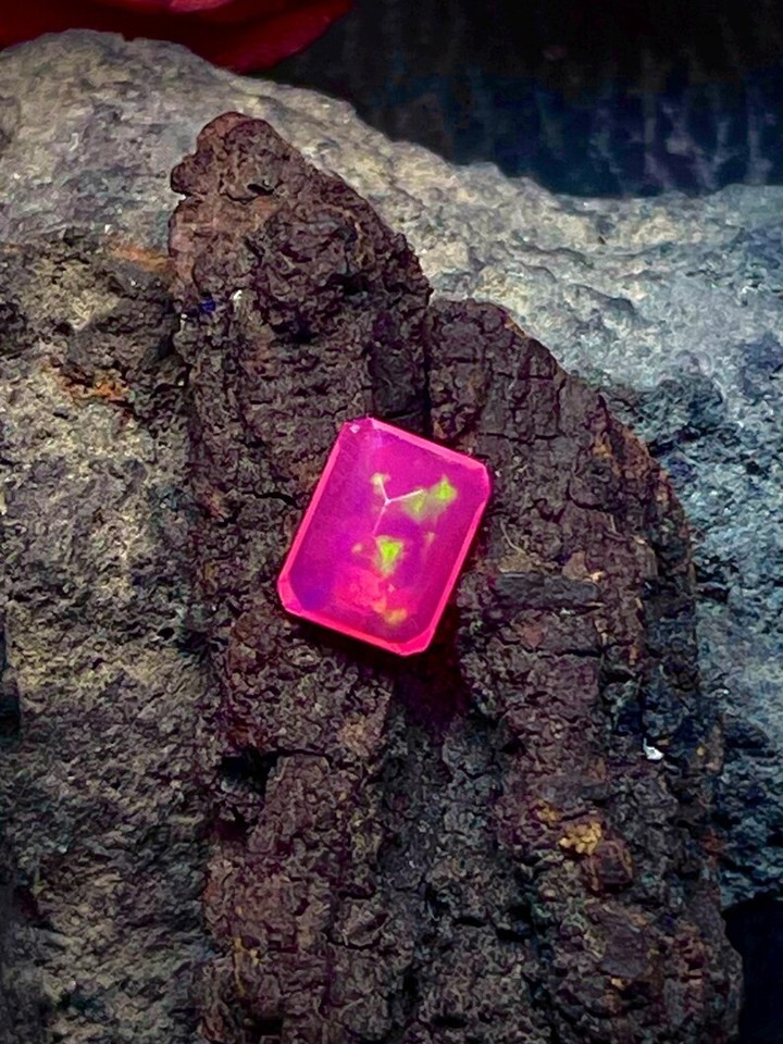 Ethiopian Fire opal- Welo fire opal - October birthstone - 7x9MM ...