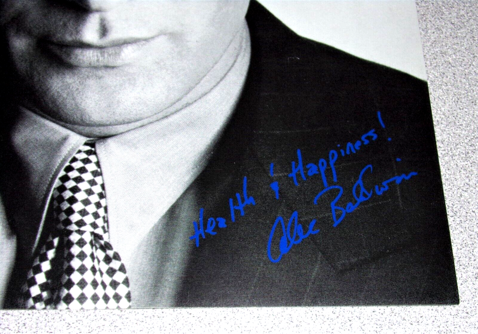 Alec Baldwin Autographed B/W 8x10 Reprint Blue Signature RP Fan Club | eBay