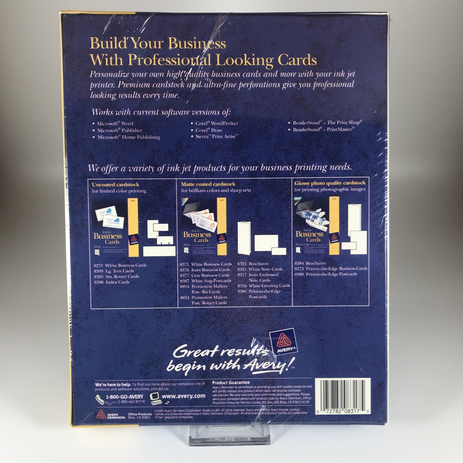 Avery 8317 Embossed Ivory Note Cards - 60 Cards + 60 Envelopes 4 1/4" x ...