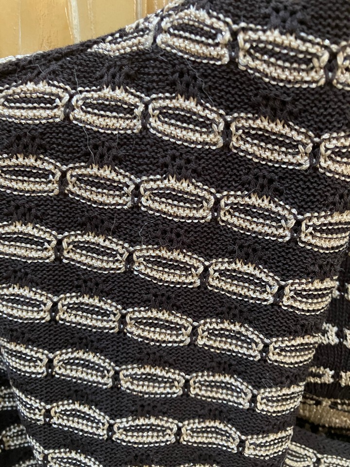 2 pc Dana Buchman sweater/jkt & shell Brown/tan/subtle gold Hint of ...