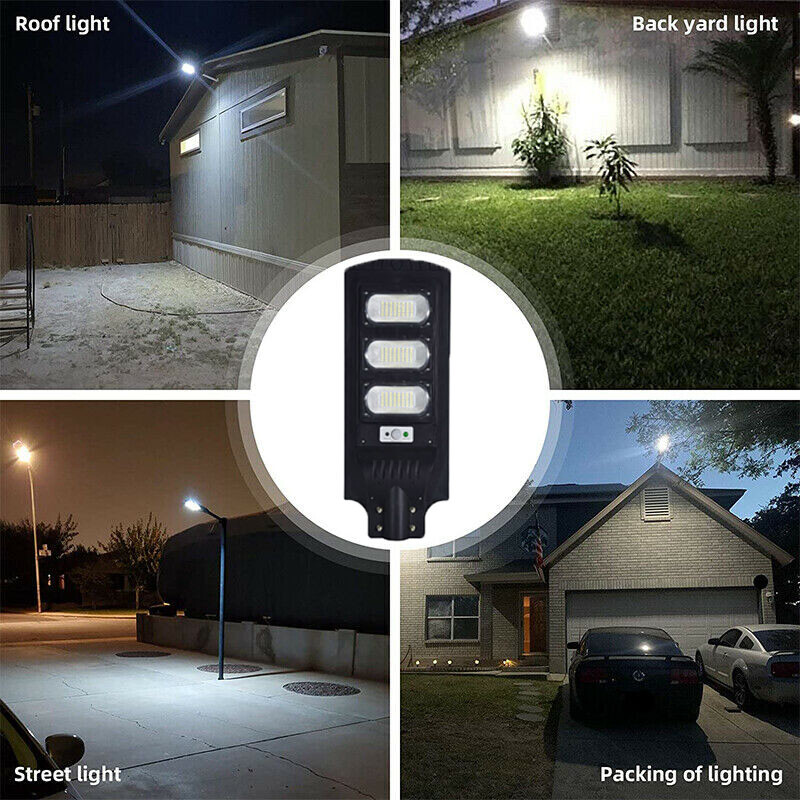 450W Solar Street Lighting Dusk to Dawn LED Crosswalk Cool White ...