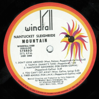 Mountain - Nantucket Sleighride - Windfall Records - WINDFALL 5500 - LP ...